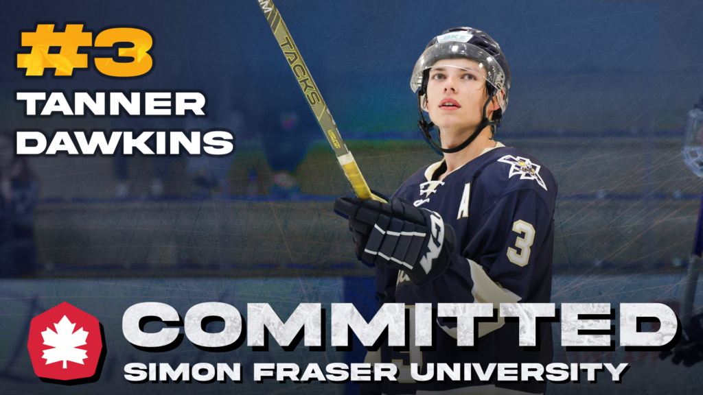 Graduating Defenceman Tanner Dawkins Commits To Simon Fraser University ...