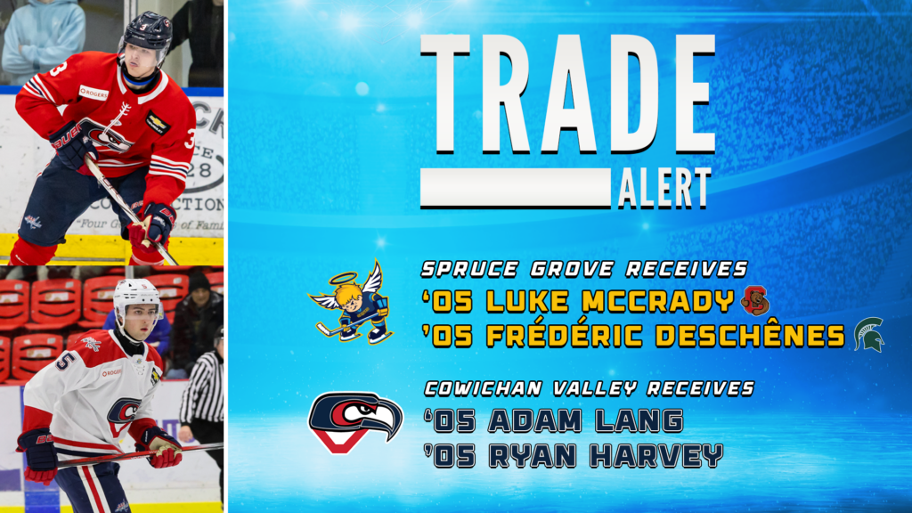 NEWS: Saints Acquire McCrady & Deschenes From Cowichan Valley In Four ...